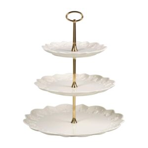 villeroy & boch - delight royal classic présentoir, présentoir décoratif pour biscuits, gâteaux et petites parts de gâteau en porcelaine premium, blanc