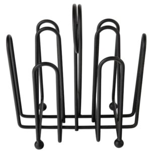 tablecraft powder coated steel packet rack [set of 12]