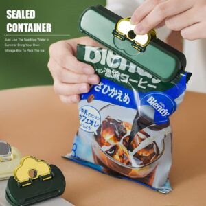 YeeKichen Bag Clips,Cute Chip Clips Heavy Duty Big Bag Sealing Clips Large Flat Food Clips for Potato Chips Bag Sealer for Bread Food Storage Freezer