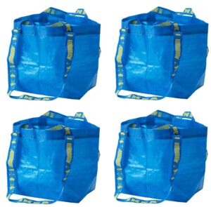 i-k-e-a brattby storage organizer bag laundry holder blue polypropylene 10 5/8x10 5/8 (pack of 4)