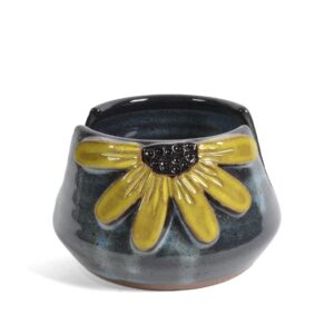 mudworks pottery black-eyed susan sponge holder