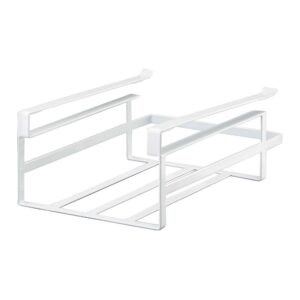 yamazaki tower under shelf storage rack – hanging kitchen holder & organizer, 約w15.5×d26×h9.5cm, white