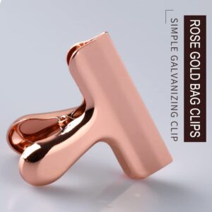 8 Pack Rose Gold Bag Rose Gold Bag Clips Clips Stainless Steel Chip Clip Bag Clips