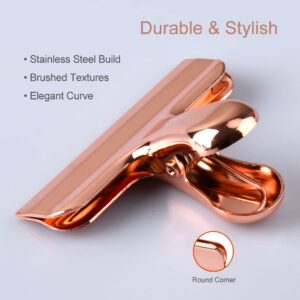 8 Pack Rose Gold Bag Rose Gold Bag Clips Clips Stainless Steel Chip Clip Bag Clips