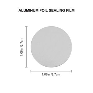 POPETPOP Seal Stickers Bottle Lid Aluminum Foil Cap Liner- 1000Pcs Aluminum Foil Sealing Gasket Seal Cap Liners Aluminum Foil Gasket Sealing Film for Glass Bottle