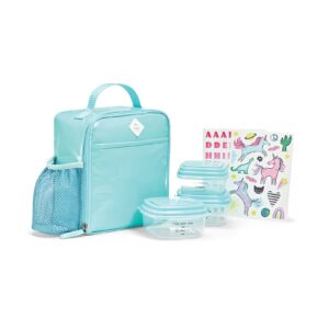 fit+fresh diy sticker insulated lunch box, lunch box - lunch bag, lunch box for girls, lunch box for boys, lunchboxes