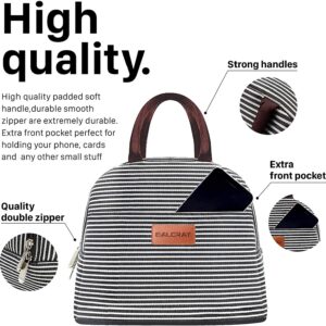 BALORAY Lunch Bag Women Men, Double Deck Lunch Box Insulated Lunch Bag for Adults Work Office Picnic, Leakproof Cooler Bag with Adjustable Shoulder Strap