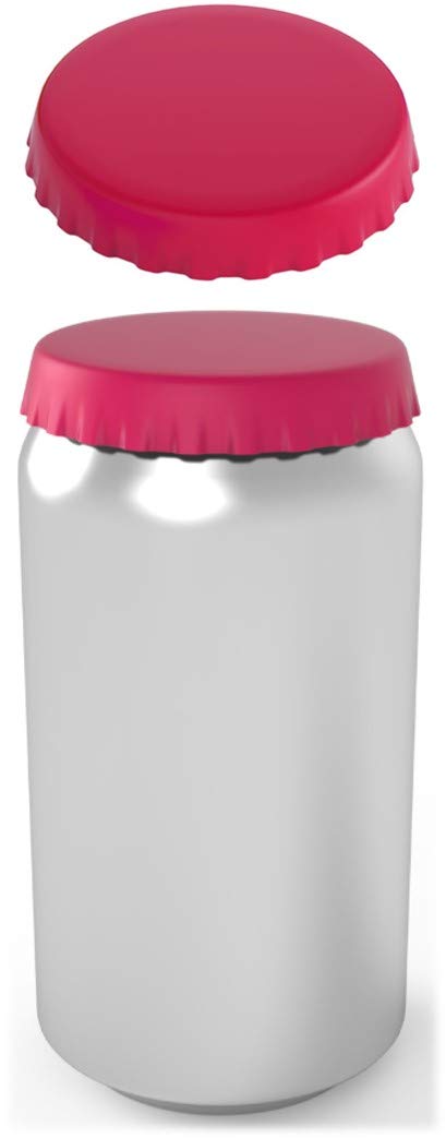 Silicone Soda Can Lids – Can Covers – Can Caps – Can Topper – Can Saver – Can Stopper – Fits standard soda cans (2 Pack, Pink)