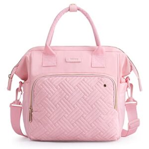 TOURIT Lunch Bag Women Large Insulated Lunch Bag Portable Cooler Lunch Box Lunch Tote Bag for Women Men Work,Picnic, Pink