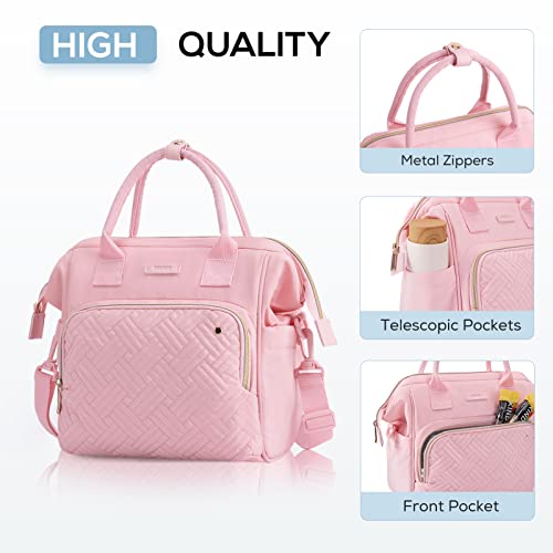 TOURIT Lunch Bag Women Large Insulated Lunch Bag Portable Cooler Lunch Box Lunch Tote Bag for Women Men Work,Picnic, Pink