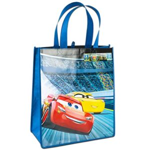 Cars Lightning McQueen Tote Bag Set - Bundle with Lightning McQueen Tote Bag, Stickers, Temporary Tattoos, More | Cars Tote Bag for Kids