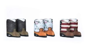 beer can slim coolie (cowboy boot 6-pack)