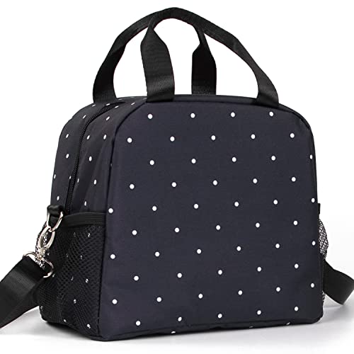 Hanzapor Carry on Garment Bag for Women with Detachable Strap (Polka Dots)