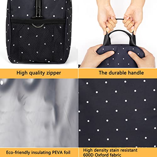 Hanzapor Carry on Garment Bag for Women with Detachable Strap (Polka Dots)