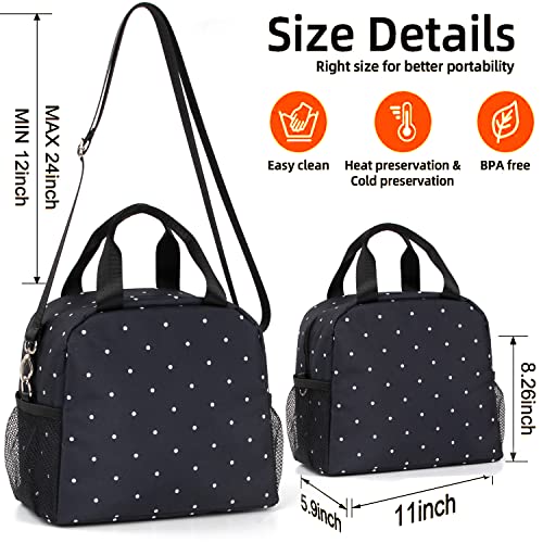 Hanzapor Carry on Garment Bag for Women with Detachable Strap (Polka Dots)