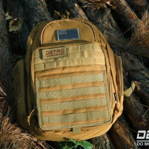 DBTAC Military Style Diaper Bag (Tan) + Tactical Lunch Bag (Tan), Durable Material with Large capacity, Multi-functional Design