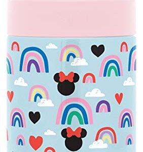 Simple Modern Food Jar Thermos for Hot Food | Reusable Stainless Steel Vacuum Insulated Leak Proof Lunch Storage for Smoothie Bowl, Soup, Oatmeal | Provision Collection | 12oz | Minnie Mouse Rainbows