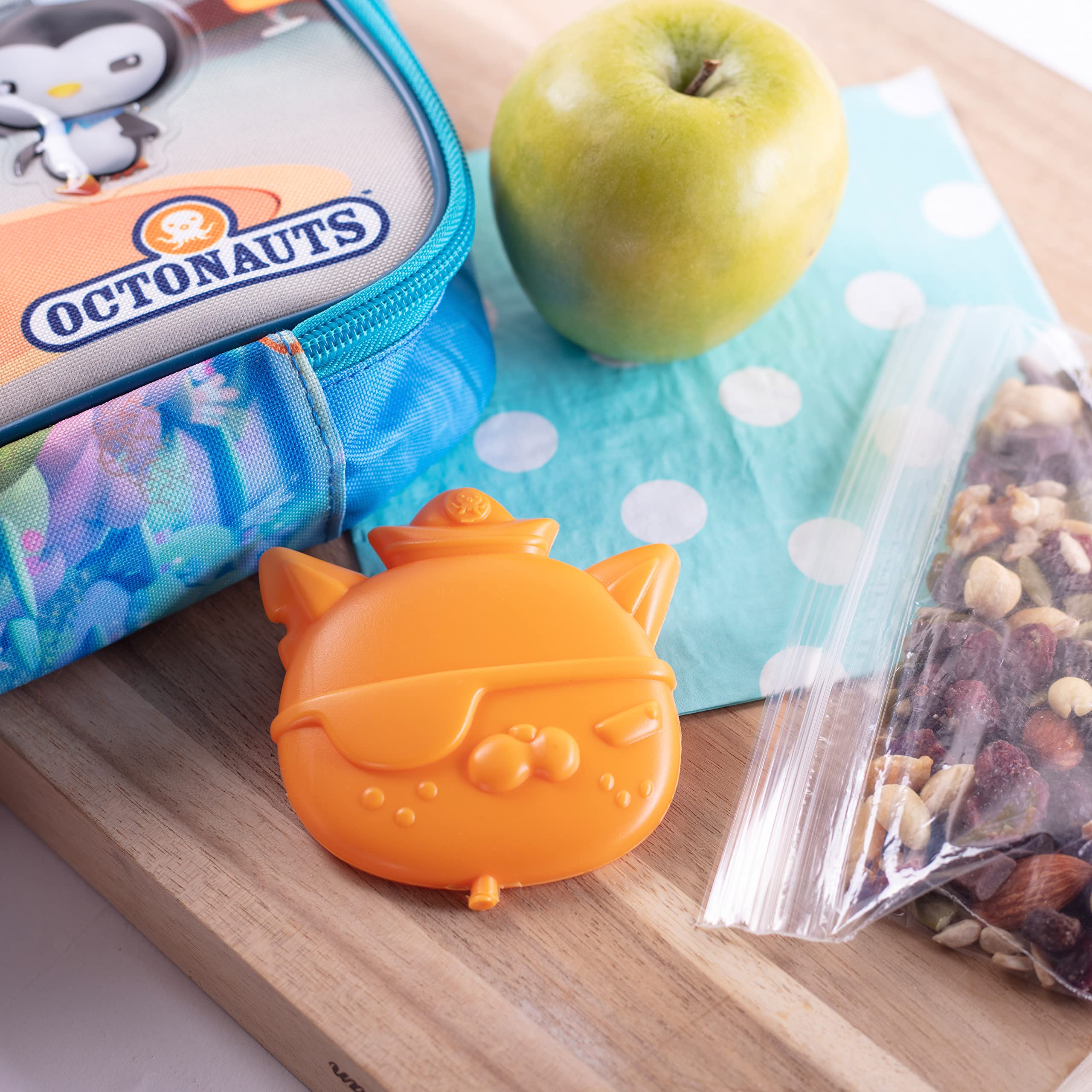 SCS Direct Octonauts Reusable Hard Ice Packs for Lunch Box or Bag, 4 pack, Store in Freezer and Keeps Kid's Food Cold For Hours, Long-Lasting, Slim & Lightweight Design, BPA Free & Food Safe