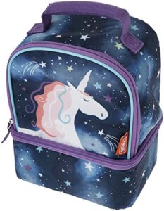 thermos non-licensed dual compartment lunch box, space unicorn