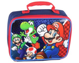 super mario luigi toad yoshi insulated lunch box soft kit cooler