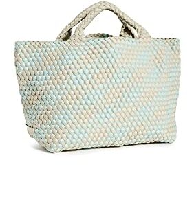 Naghedi Women's St Barths Medium Plaid Tote, Haze, One Size