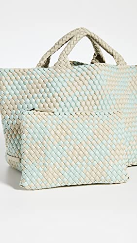 Naghedi Women's St Barths Medium Plaid Tote, Haze, One Size