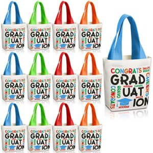 12 pcs kindergarten graduation totes novelty graduation party favor bags reusable graduation canvas tote bags for preschool kindergarten school graduate supplies