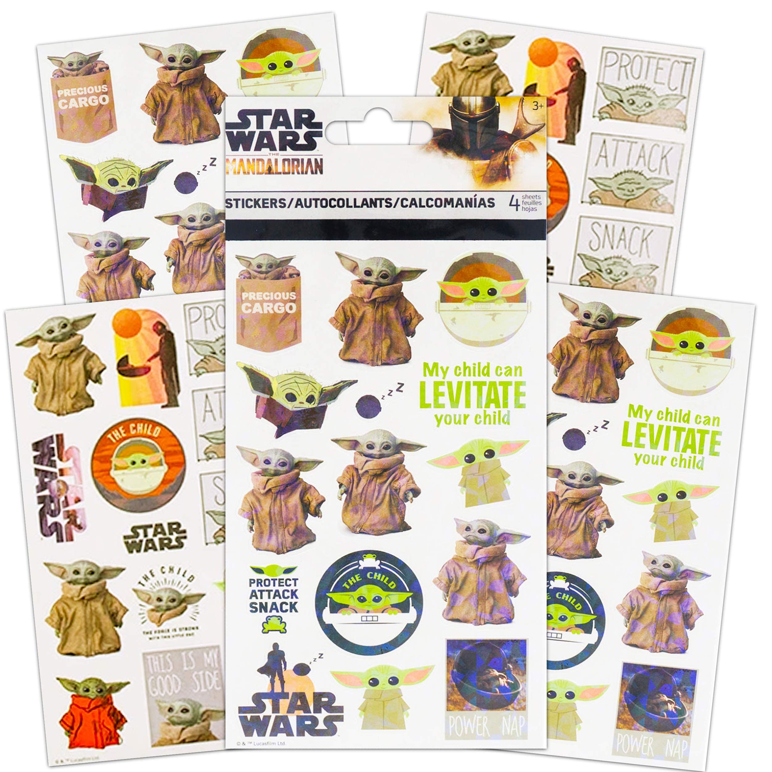 Fast Forward Baby Yoda Backpack with Lunch Box for Girls Set - Bundle with Baby Yoda Backpack, Baby Yoda Lunch Bag, Water Bottle, Stickers, Keychain, More | Star Wars Backpack for Girls