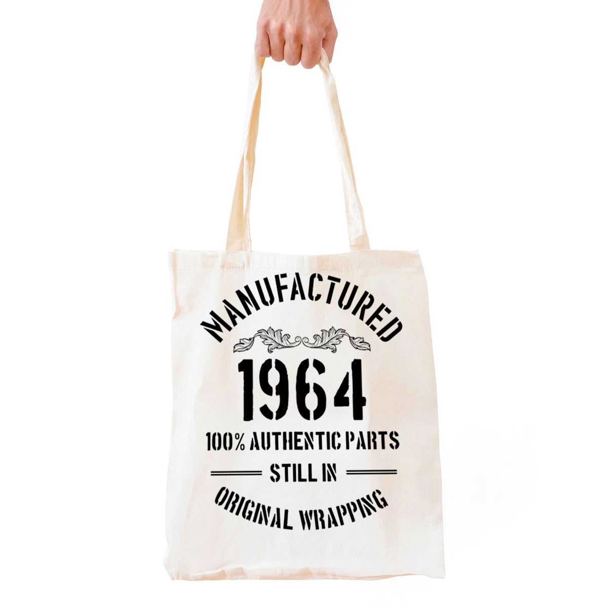 FORBIDDEN PAPER 1964 Birthday Gifts for Women Men Funny 60th Birthday Gift Vintage 1964 Tote Bag (White)