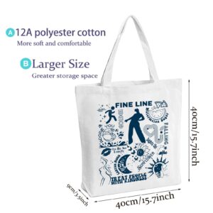 Singer Lyrics Inspired Gift Album Gift Tote Bag Music Lover Gift Singer's Merchandise Shopping Tote Bags (LINE)