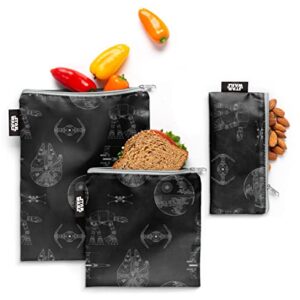 Simple Modern Star Wars Reusable Snack Bags, 3 Pack, Polyester, BPA Free, Phthalate Free, Washable & Refillable Sandwich Bags