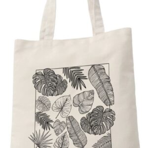 Reusable Grocery Shopping Bags Cute Canvas Tote Bag Aesthetic Floral Botanical Tote Bag for Women Shopping