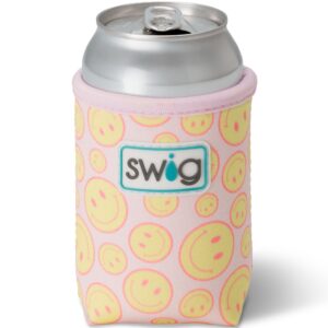 swig life standard can + bottle cooler, neoprene insulated can sleeve with credit card pocket, for standard size 12oz cans or bottles oh happy day can coolie