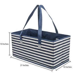 PLANET E Reusable Grocery Bags Trunk Size Extra Large Boxes with Reinforced Bottoms (Pack of 2)