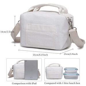 NOL Natural Organic Lifestyle Lunch Bag Women Insulated Bento Bags Cooler Leakproof Reusable Lunch Box