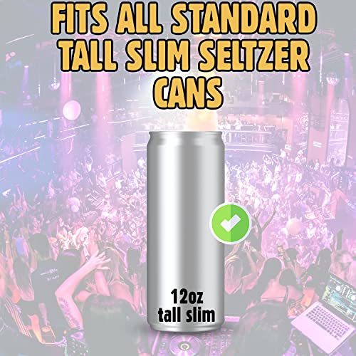 Thin Seltzer Can Cooler 12 Pack, 60th Birthday Decor and Party Favors, Beverage Sleeves Gift for Dad's 60th Birthday Party, Decorations & Party Supply, 60s Birthday Decorations for Men, Black & Gold