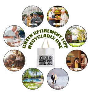 BARUN Retirement Gifts for Women - Retirement Gift Bags, Happy Retirement Tote Bag, 2023 Retirement Gifts Retirement Gift (I'M RETIREMENT)