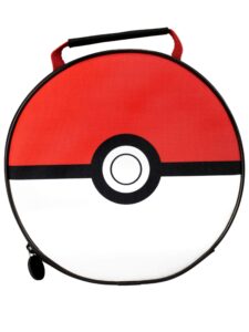 pokemon backpack, red and white