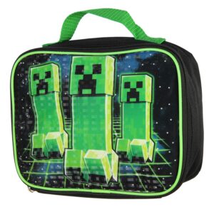 minecraft creeper stalk video game insulated lunch box bag tote