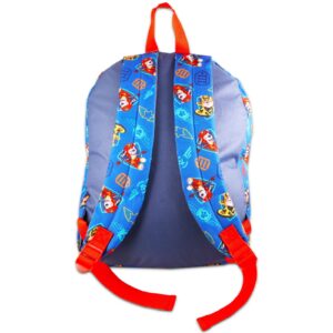 Paw Patrol Backpack and Lunch Box for Kids - 7 Pc Bundle with 16" Paw Patrol School Backpack, Lunch Bag, Water Bottle, Stickers, Stampers and More (Paw Patrol School Supplies)