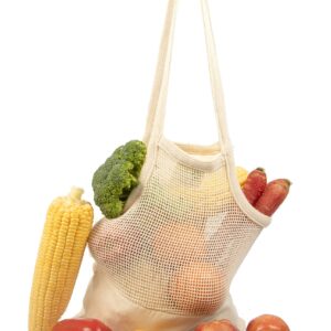 Cotton Mesh Mushroom Foraging Bags - 100% Cotton, Washable, Reusable and Eco-friendly Bags to Pick Mushrooms, Flowers, Berries and Produce - Lightweight Mushroom Hunting Harvesting Bags (2 Bags)