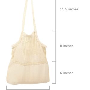 Cotton Mesh Mushroom Foraging Bags - 100% Cotton, Washable, Reusable and Eco-friendly Bags to Pick Mushrooms, Flowers, Berries and Produce - Lightweight Mushroom Hunting Harvesting Bags (2 Bags)