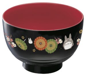 studio ghibli - my neighbor totoro - totoro, skater traditional japanese lacquer ware - small bowl