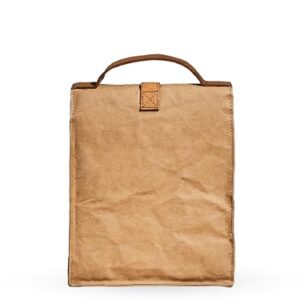 Out of the Woods Insulated Lunch Bag, Sustainable and Eco Friendly, Light Brown