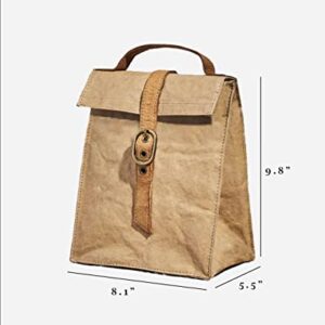 Out of the Woods Insulated Lunch Bag, Sustainable and Eco Friendly, Light Brown