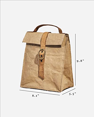 Out of the Woods Insulated Lunch Bag, Sustainable and Eco Friendly, Light Brown