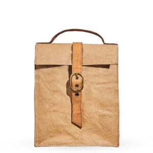 Out of the Woods Insulated Lunch Bag, Sustainable and Eco Friendly, Light Brown