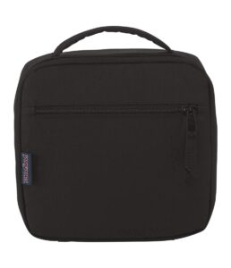 jansport lunch break insulated cooler bag - leakproof picnic tote, black