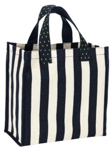 aspenhagen designs heavy duty canvas tote bag w/interior coating for easy cleaning-great reusable grocery bag or gift bag