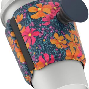 PopSockets PopThirst Cup Sleeve, Drink Holder, Koozie - Flower Power